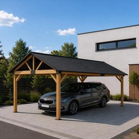 Přístřešek na automobil Avenberg PAVILON 5 x 3 m natur