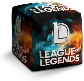 Sablio Taburet Cube League of Legends Glow: 40x40x40 cm