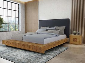 Dubová postel s opěradlem 180 x 200 cm URBAN FOREST 5