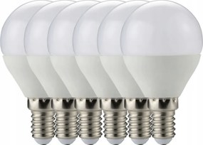 SADA 6x LED žárovka E14 G45 10W 830lm - teplá bílá