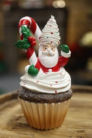 Klasik vánoční figurka Mikuláš v muffine 15cm