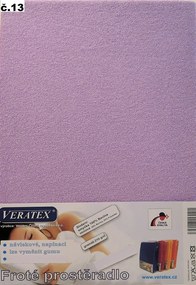 Veratex Froté prostěradlo jednolůžko 80x200/25cm (č.13-fialkové)  Froté