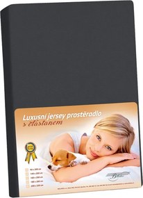 Bellatex Jersey LUX Šedá 90x200 cm