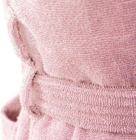 Bavlněný froté župan Comfort starorůžový Velikost: L-XL