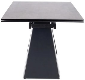 Casarredo Jídelní stůl rozkládací SALVADORE CERAMIC černá/šedá
