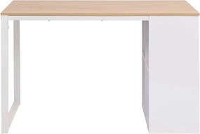 Psací stůl 120 x 60 x 75 cm dub a bílý 245720