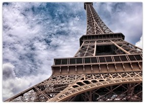 Skleněný obraz Eiffelovy věže (70x50 cm)