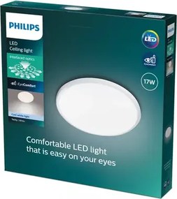 Philips Twirly bílá / Přisazené LED svítidlo / 1x17W / 1900lm / 4000K
