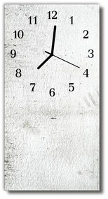Skleněné hodiny vertikální Bílá stěna