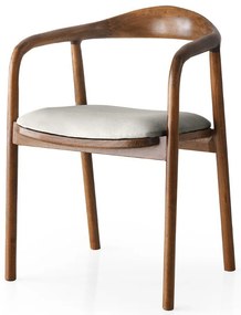 Kalune design Jídelní židle PA hnědá s bílou