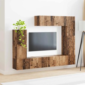 Sestava TV skříněk 5 ks Staré dřevo Kompozitní dřevo 3409058
