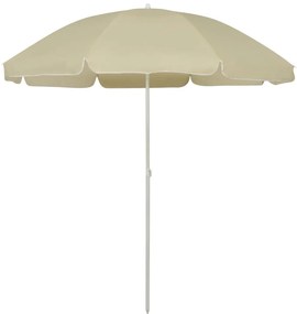 Plážový slunečník pískově žlutý 240 cm 314703