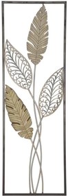 Nástěnná dekorace Mauro Ferretti Taglir, 30,5x1,90x91 cm, zlatá/stříbrná