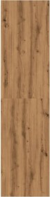 Šatní skříň dub artisan 80 x 50 x 200 cm kompozitní dřevo 3307800