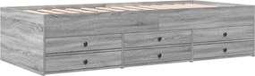 Válenda se zásuvkami bez matrace šedá sonoma 75 x 190 cm 3280893