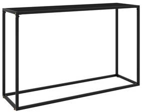 Konzolový stolek černý 120 x 35 x 75 cm tvrzené sklo 322816