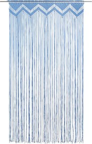 Macramé závěs modrý 140 x 240 cm bavlna 323986