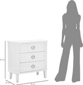 Komoda Shine 81 cm bílá