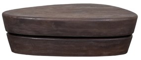 LABEL51 Konferenční stolek JAVI tmavě hnědý 110 cm