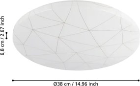 Eglo 900612 - LED Stropní svítidlo RENDE LED/19,5W/230V