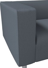 Potah na pohovku IKEA  Klippan 2-místná barva modrá látka pletený vzor