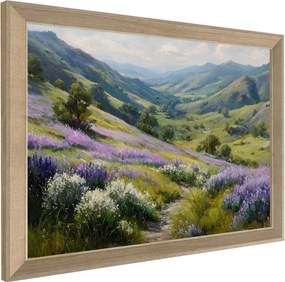 Tištěný obraz s rámem 75x56 cm Violet Hills – Styler