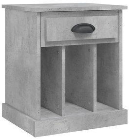 Noční stolek betonově šedý 43 x 36 x 50 cm - Default Title