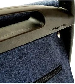 Rolser Com Tweed Polar 8 Black Tube taška na kolečkách, modrá