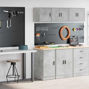Garážové skříně 2 ks Beton Grey kompozitní dřevo 3328299