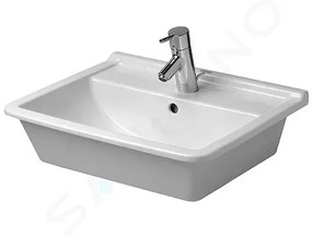 DURAVIT - Starck 3 Umyvadlo nábytkové 560x465 mm, s 1 otvorem pro baterii, s WonderGliss, bílá (03025600001)