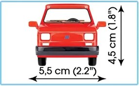 COBI 24531 FIAT 126el / 1:35 / 72 kostek / od 5 let