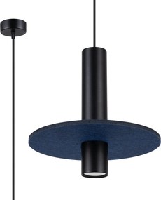 Sollux Lighting Závěsné svítidlo PELTA 1 černé/tmavě modré