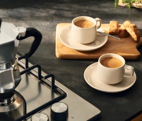 Tchibo - 2 šálky na espresso s podšálky - barva: béžová