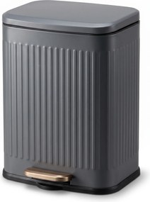 Nášlapný odpadkový koš 13 l, lakovaný, šedý