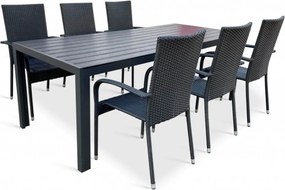 Vikio Zahradní set 190x90 pro 6 osob DT254-190 antracit