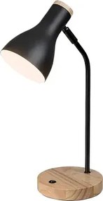 Rabalux FERB dřevo-černá / Stolní lampa / Patice E14 / max. 25 W / Výš