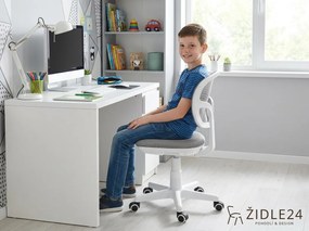Dětská židle MARCEL - šedá síťovina