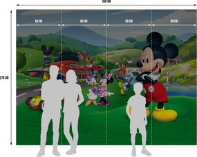 Dětská vliesová fototapeta na zed' Mickey Mouse Doma, Disney | 360 x 270 cm | DFTDNXXL 5071
