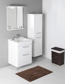 Aqualine Vega skříňka vysoká s košem 150 cm bílá VG160 Koupelny Bernold