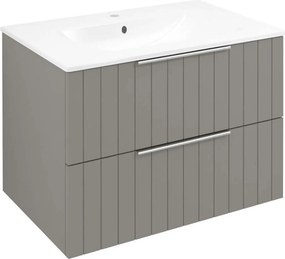 Sapho Cirasa - Umyvadlová skříňka Strip 70x52x46 cm, 2x zásuvka, agila CR701-4343S