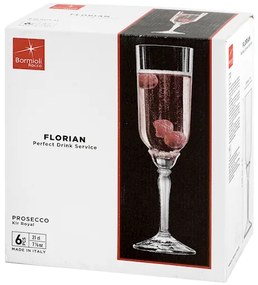 Bormioli Rocco Sada 6 ks sklenic Florian na prosecco 210 ml