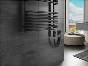 Mexen Apollo, elektrické topné těleso 1210x550 mm + topná tyč 600 W, antracitová, W117-1210-550-2600-66