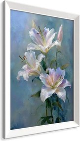 Tištěný obraz s rámem 56x75 cm Lilies – Styler