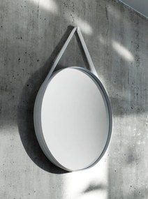 HAY Zrcadlo Strap Mirror 50 cm (silicone), grey