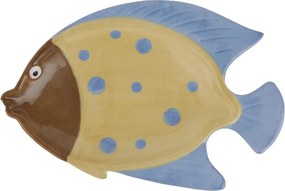 TAVERNA Talíř ryba 18 cm - žlutá