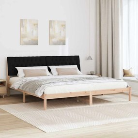Rám postele s čalouněným čelem s čelo Hnědá 200 x 200 cm 3394380