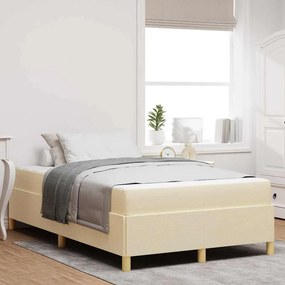 Rám postele Krémová 120 x 200 cm textil 3398932