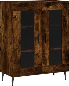 Skříň highboard kouřový dub 69,5 x 34 x 180 cm kompozitní dřevo 3198294