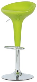 Autronic Barová židle zelený plast AUB-9002 LIM