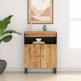 Příborník se 2 dvířky 60x33x75 cm masivní mangovníkové dřevo